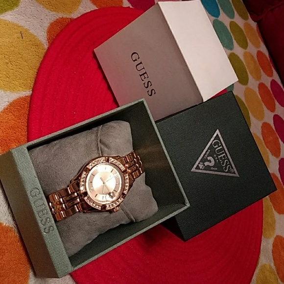Guess | Accessories | Authentic Nwt Guess Rose Gold Watch | Poshmark